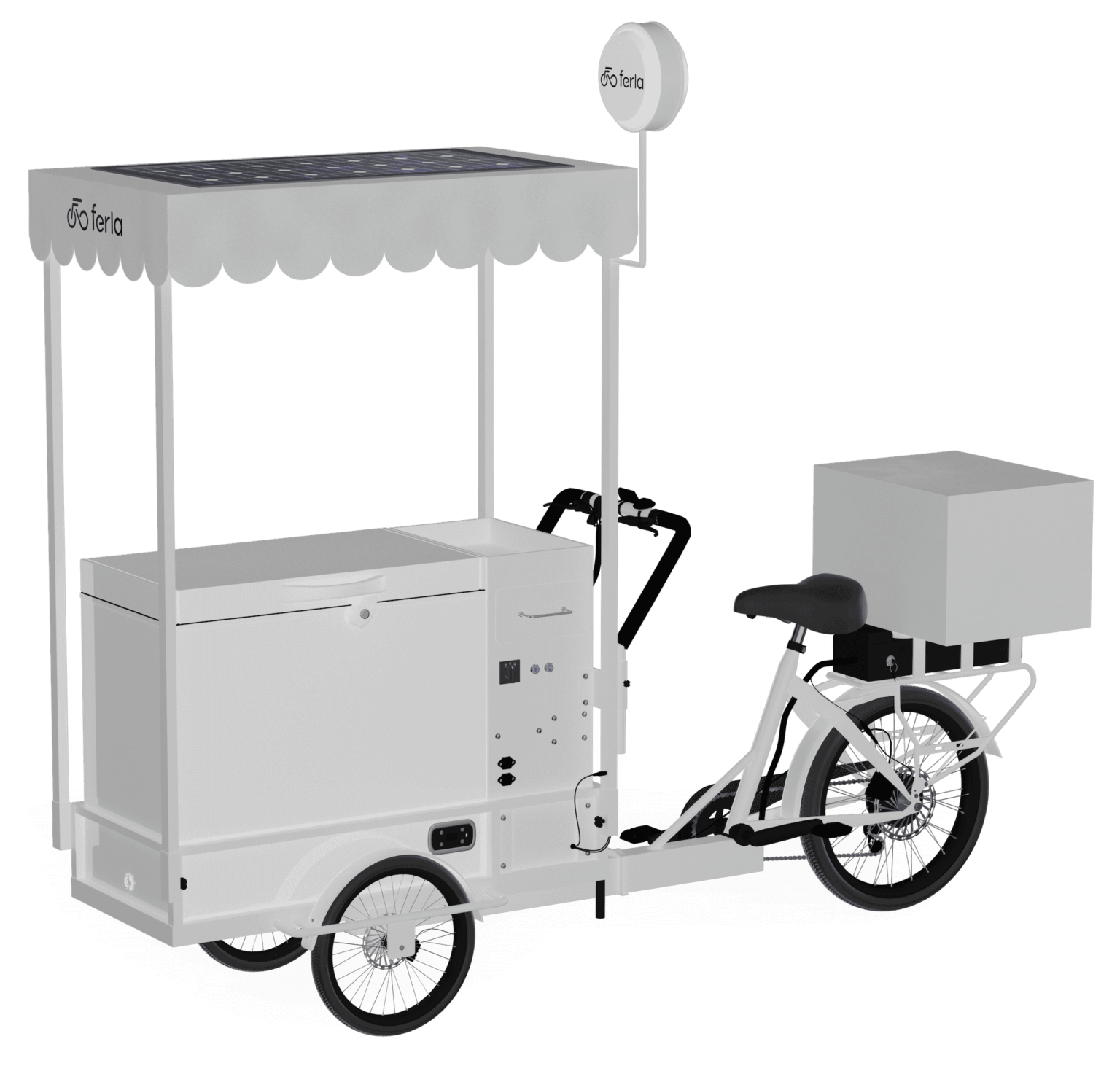 Ice Cream Carts for Sale ≡ Mobile Ice Cream Cart with freezer | FERLA Bikes