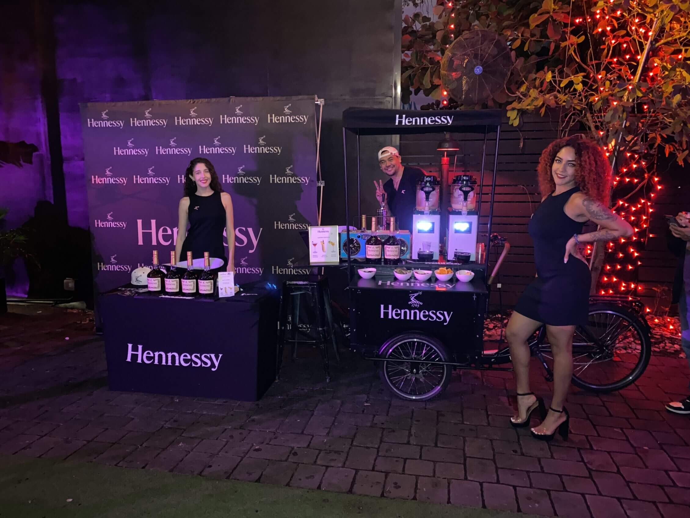 Ferla Bikes x Hennessy Mobile Cocktail Bar | Custom Branded Mini Bike Event