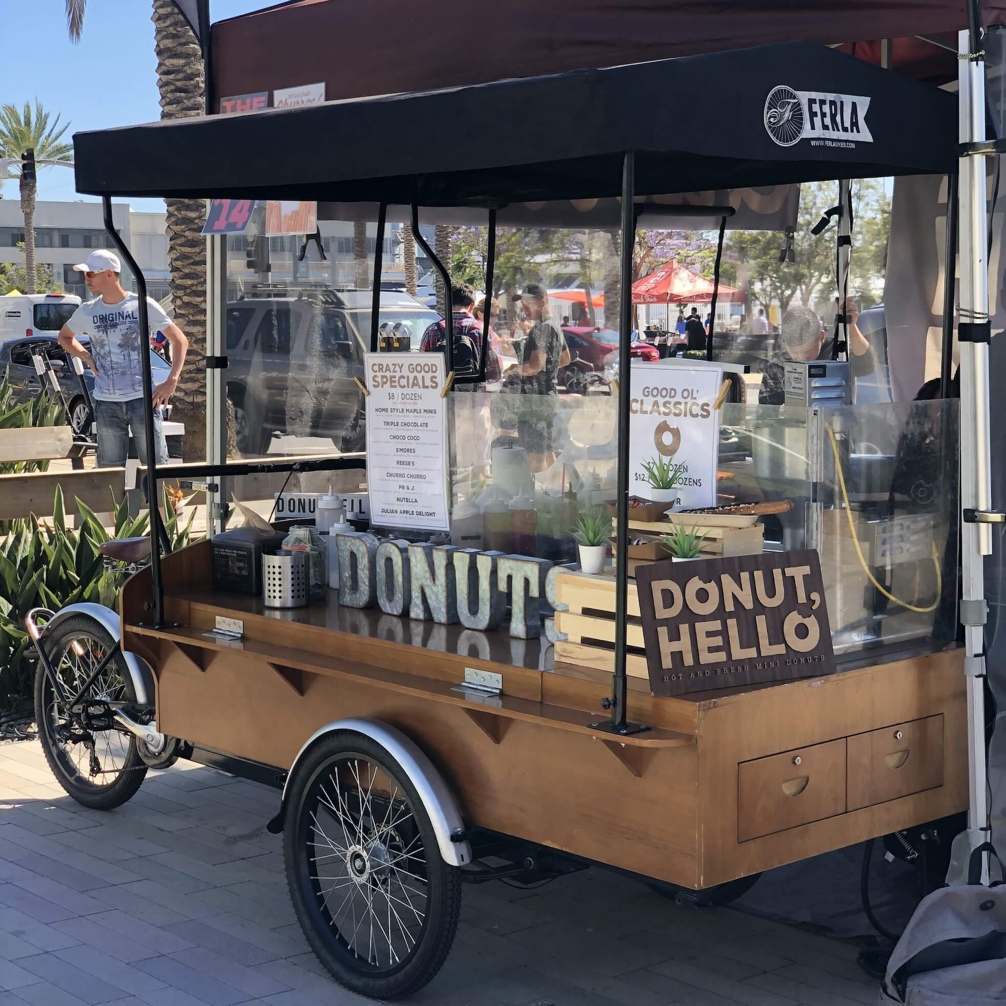 Donut Hello Event with Ferla Bikes — Mobile Donut Cart Experience ...